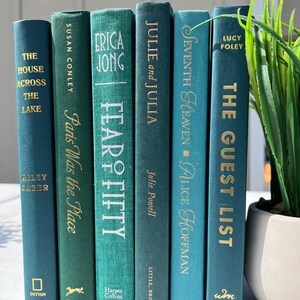 Emerald Green Books, Color Block Decorative Books, Green Book Set, Book ...