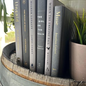 SHADES OF GRAY Books for Decorating, Grey Staging Books, Preloved Books ...