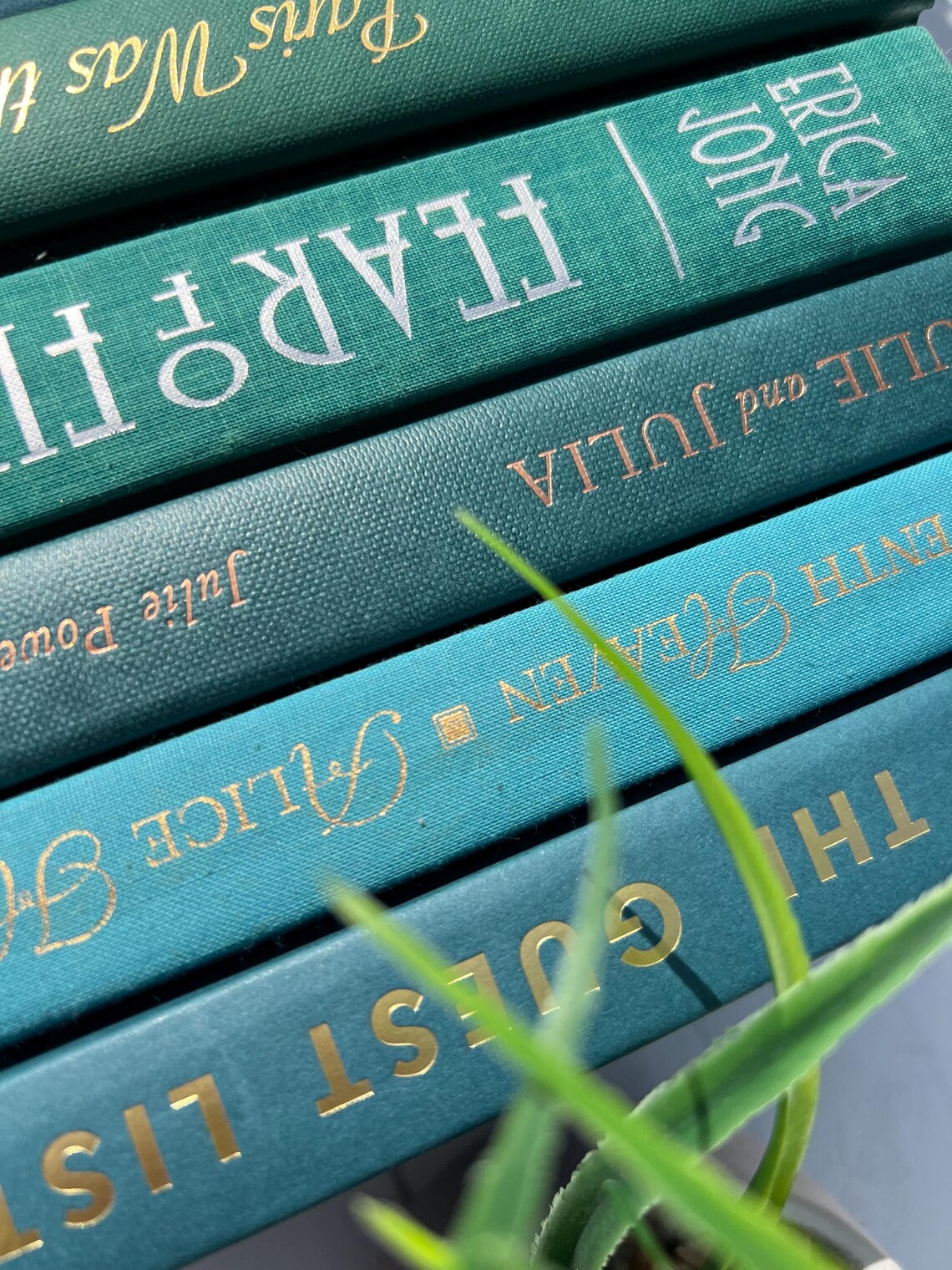 Emerald Green Books, Color Block Decorative Books, Green Book Set, Book ...