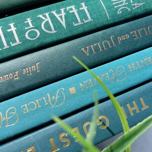 Emerald Green Books, Color Block Decorative Books, Green Book Set, Book ...