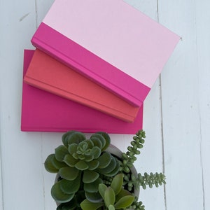 Hot Pink Decorative Books Pop of Color Books Pink Decor - Etsy