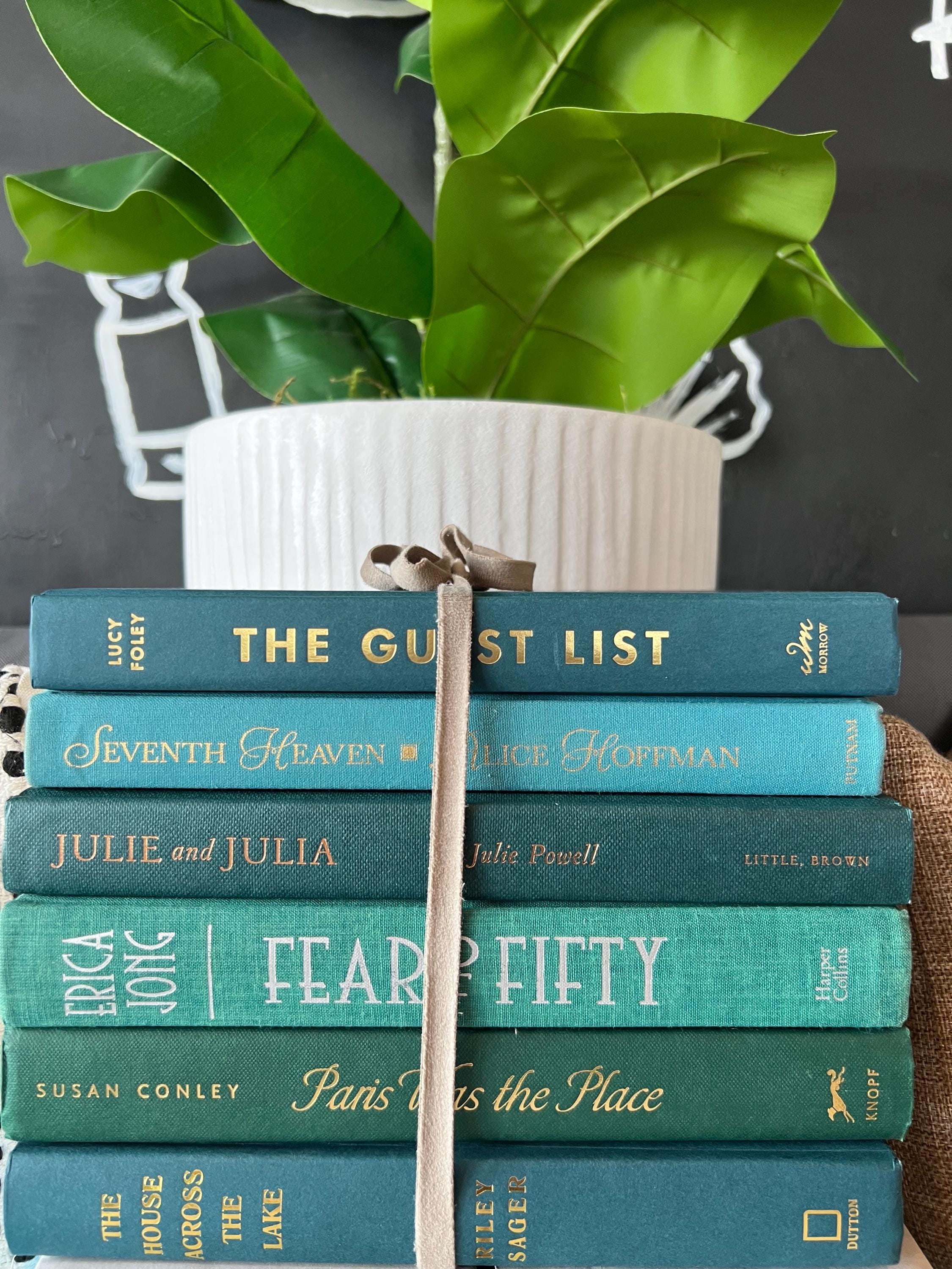 Emerald Green Books, Color Block Decorative Books, Green Book Set, Book ...