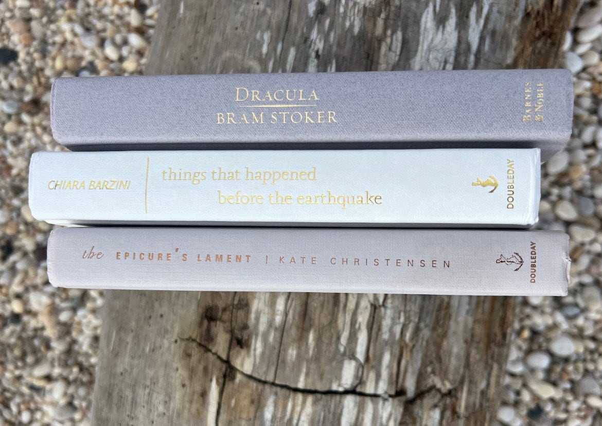 Soft Neutral Decorative Books, Pretty Decor Books, Bookshelf Styling ...