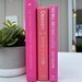 Hot Pink Decorative Books Pop of Color Books Pink Decor - Etsy