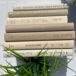 Cream and Beige Books, Neutral Books, Staging Books, Home Decor ...