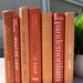 Orange Decorative Books, Orange Book Bundle, Staging Books, Autumn ...