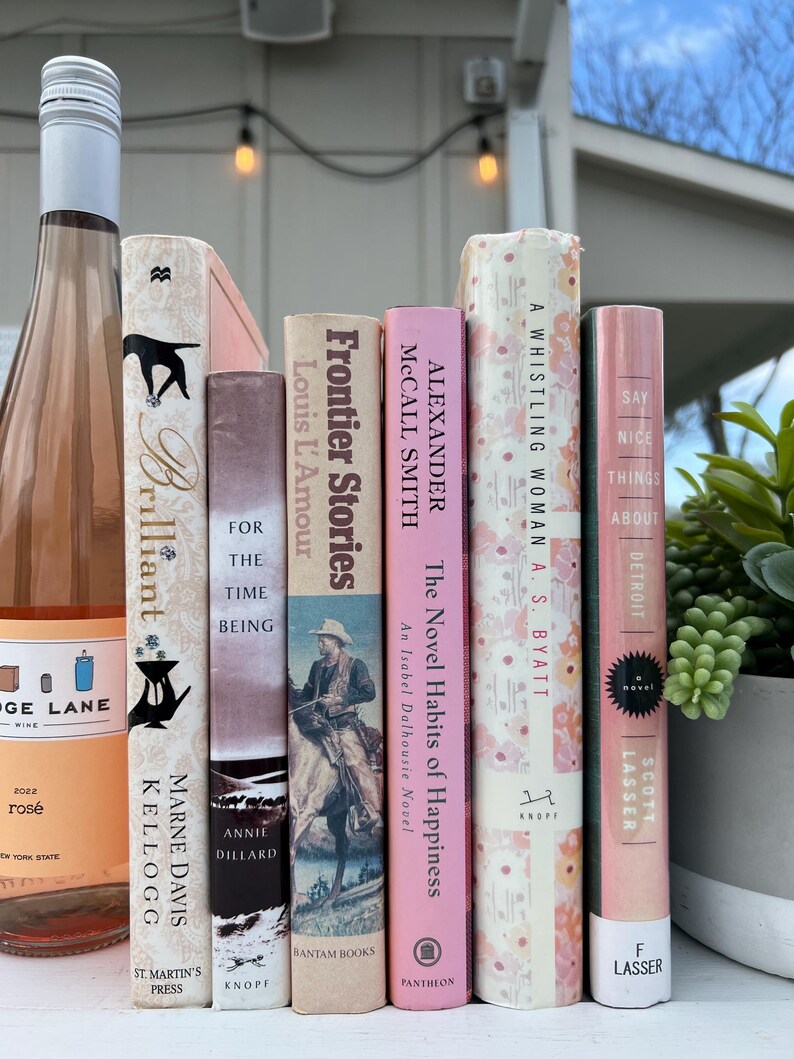 Light Pink Decorative Book Bundle: Custom Curated Nursery Decor - Etsy