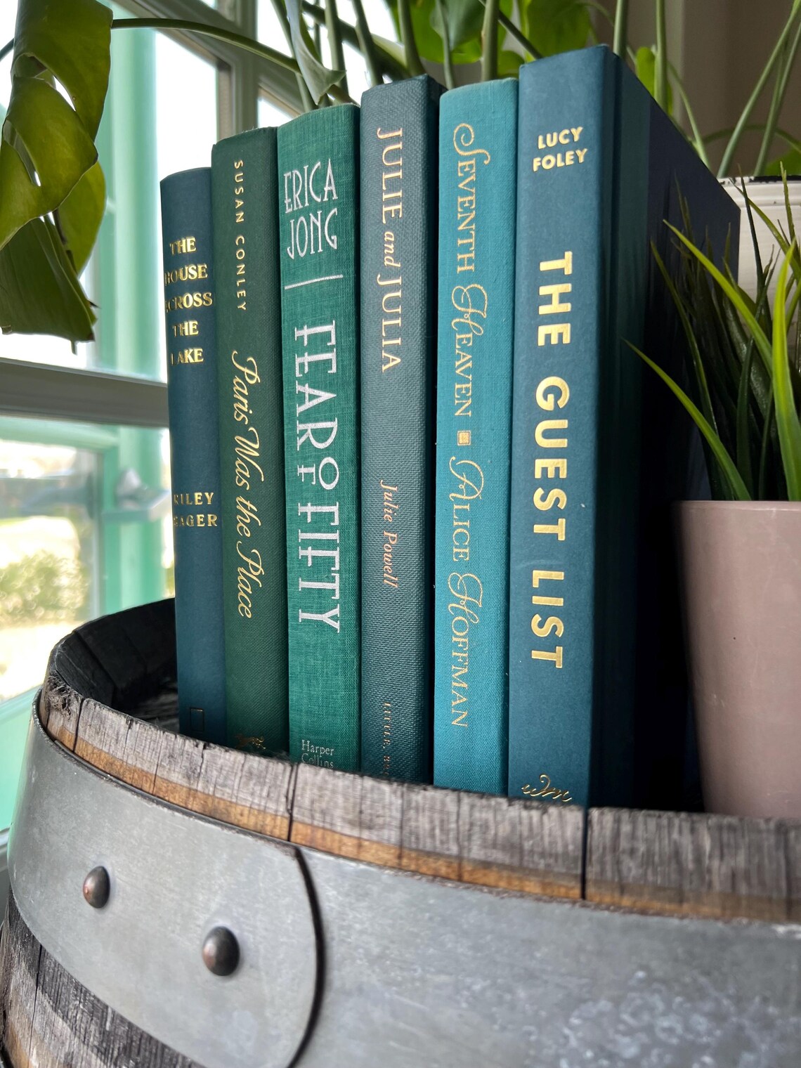 Emerald Green Books, Color Block Decorative Books, Green Book Set, Book ...