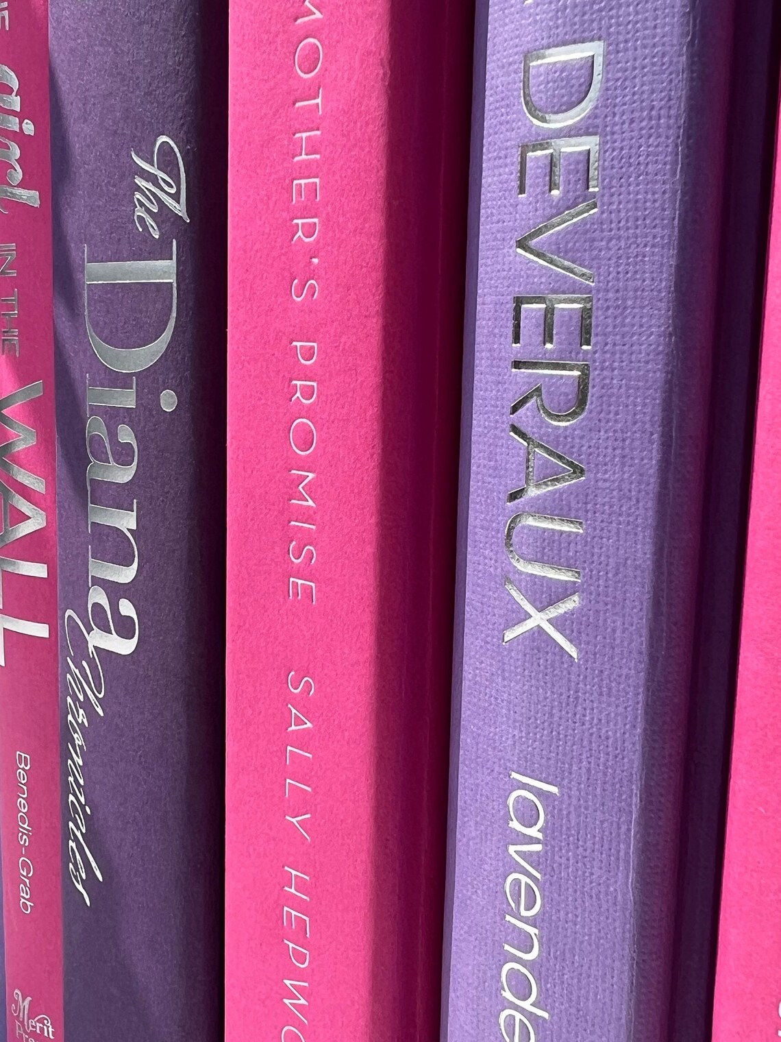 Pink and Purple Decorative Books Girly Vibes Romantic Decor - Etsy