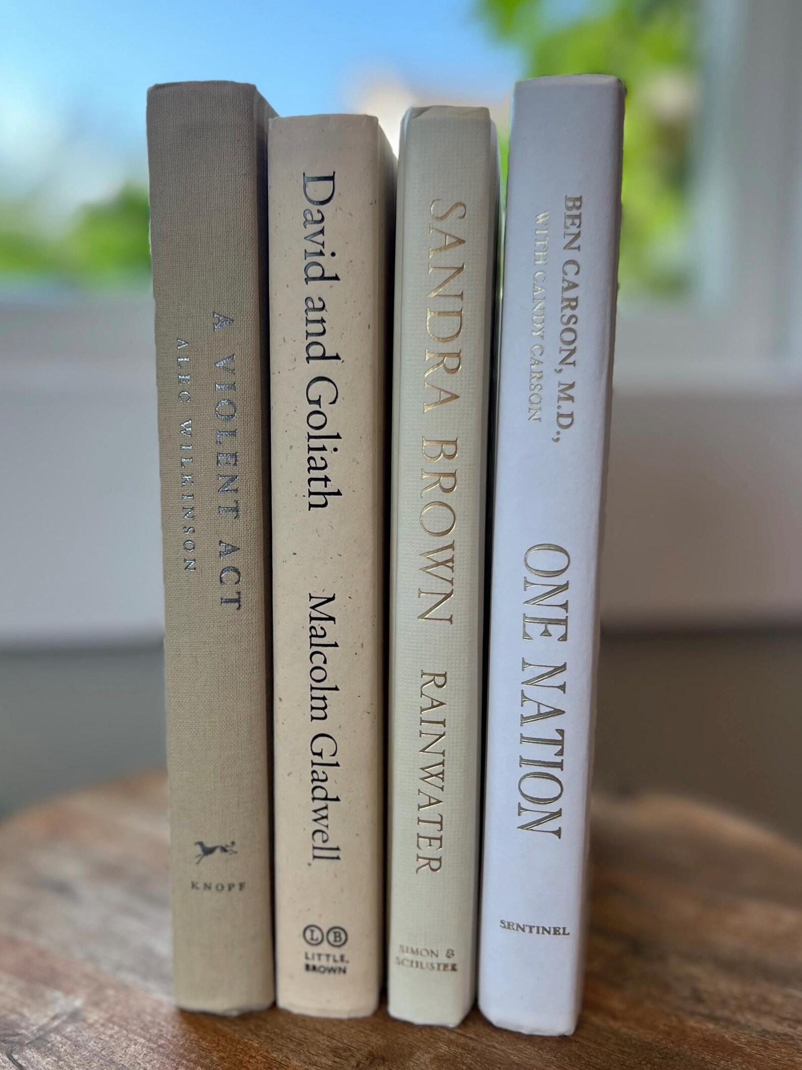 Ombré Cream and Beige Books, Neutral Books, Staging Books, Home Decor ...