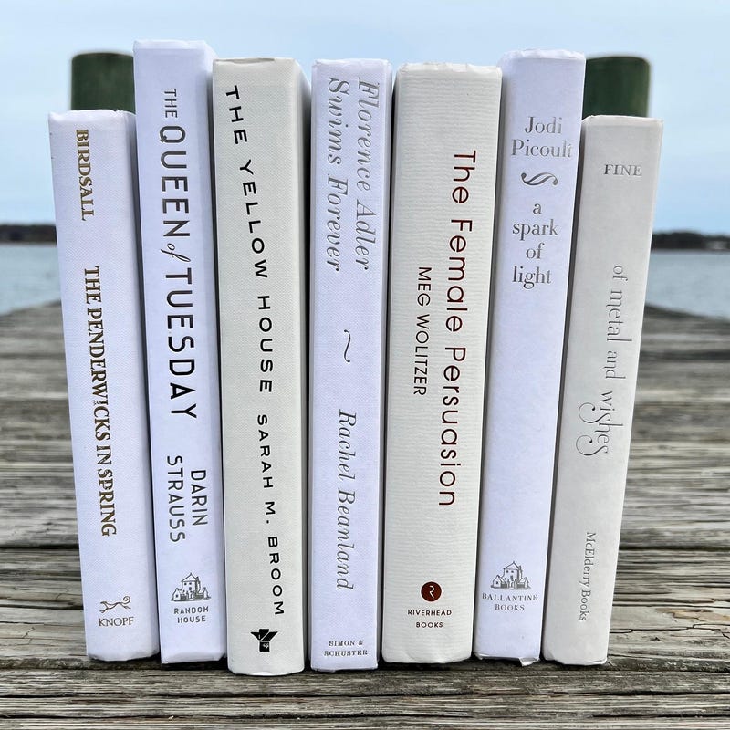 White Decorative Books - Etsy