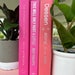 Hot Pink Decorative Books Pop of Color Books Pink Decor - Etsy