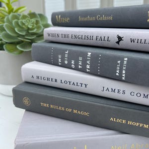 SHADES OF GRAY Books for Decorating, Grey Staging Books, Preloved Books ...