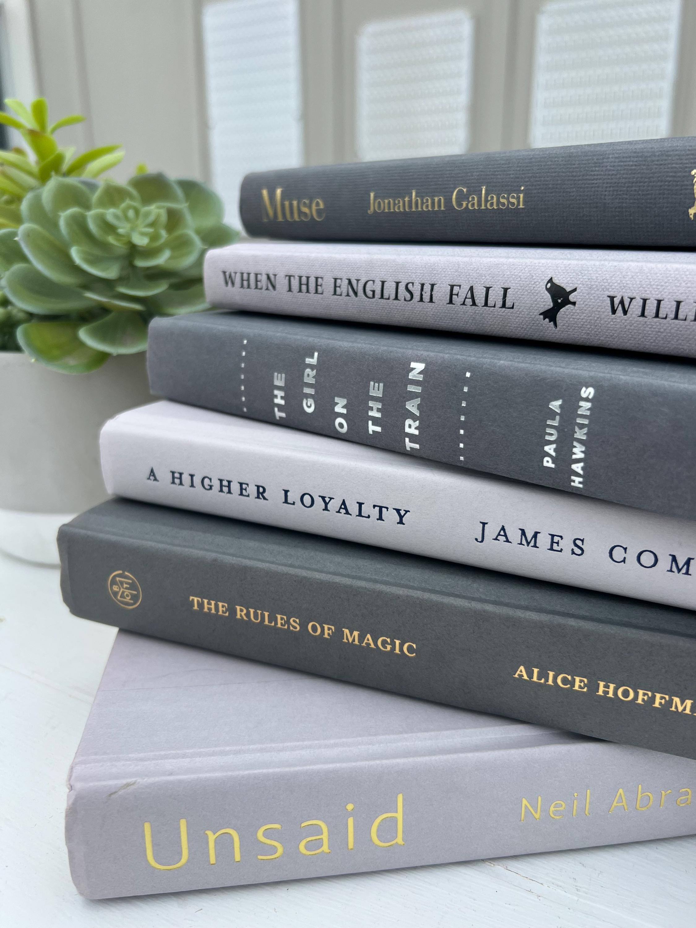 SHADES OF GRAY Books for Decorating, Grey Staging Books, Preloved Books ...