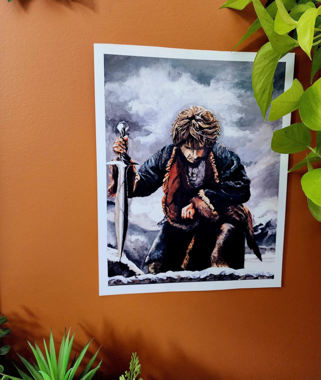 Hobbit- Battle of Five Armies Bilbo Baggins Painting Print - Etsy