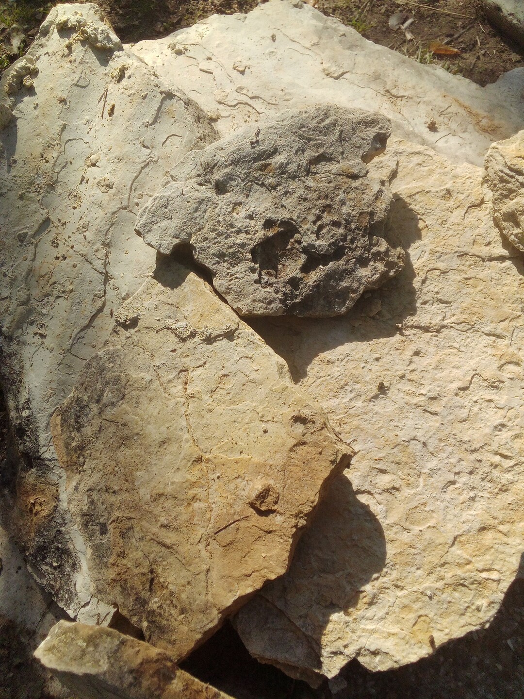 Texas Natural White Slate. One Medium Size Flat Rate Box Full - Etsy