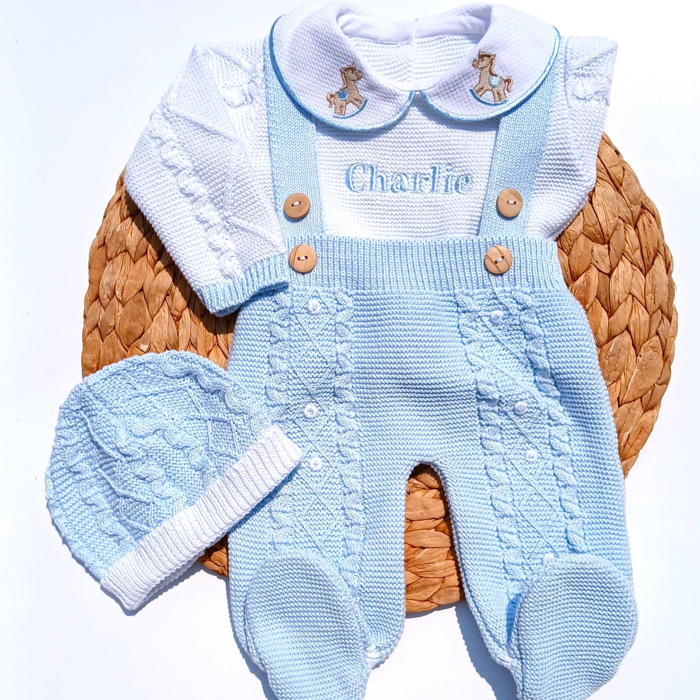 Going Home Newborn Boy First Outfit Spanish Newborn Knitted - Primera ...