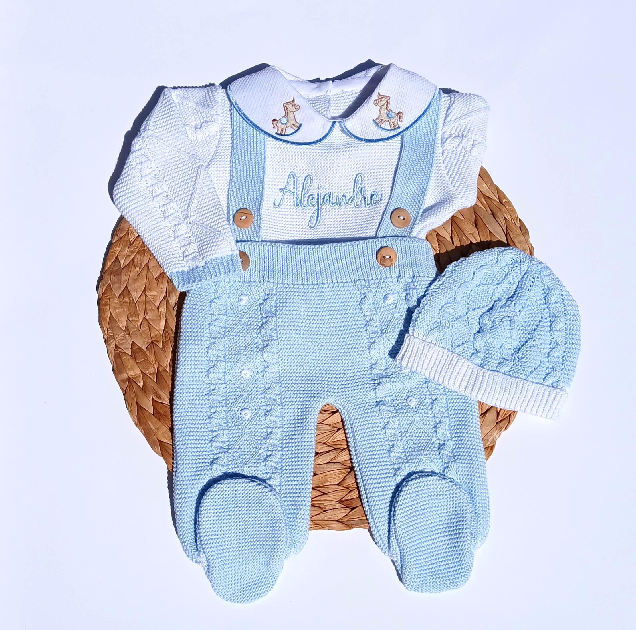 Going Home Newborn Boy First Outfit Spanish Newborn Knitted - Primera ...