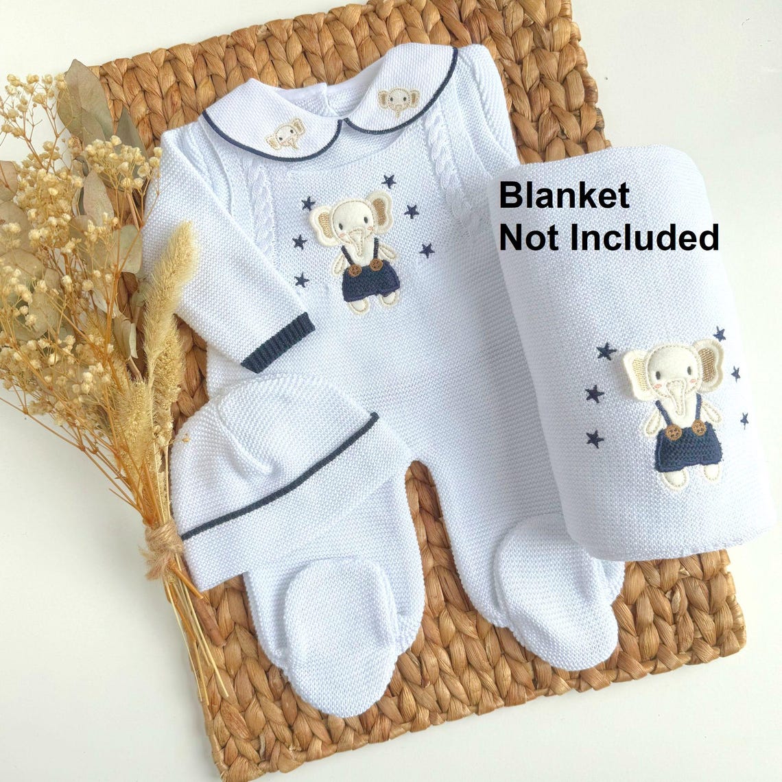 Newborn Boy First Outfit Spanish Newborn Knitted Set - Peto Primera ...