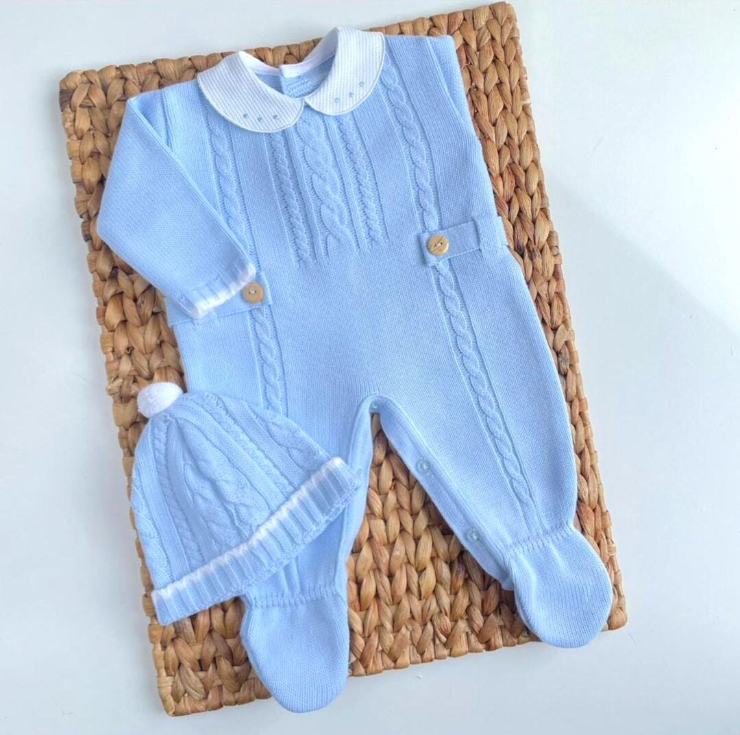 Cable Knit Newborn Knit Set Baby Boy Knit Clothing Newborn Outfit First ...