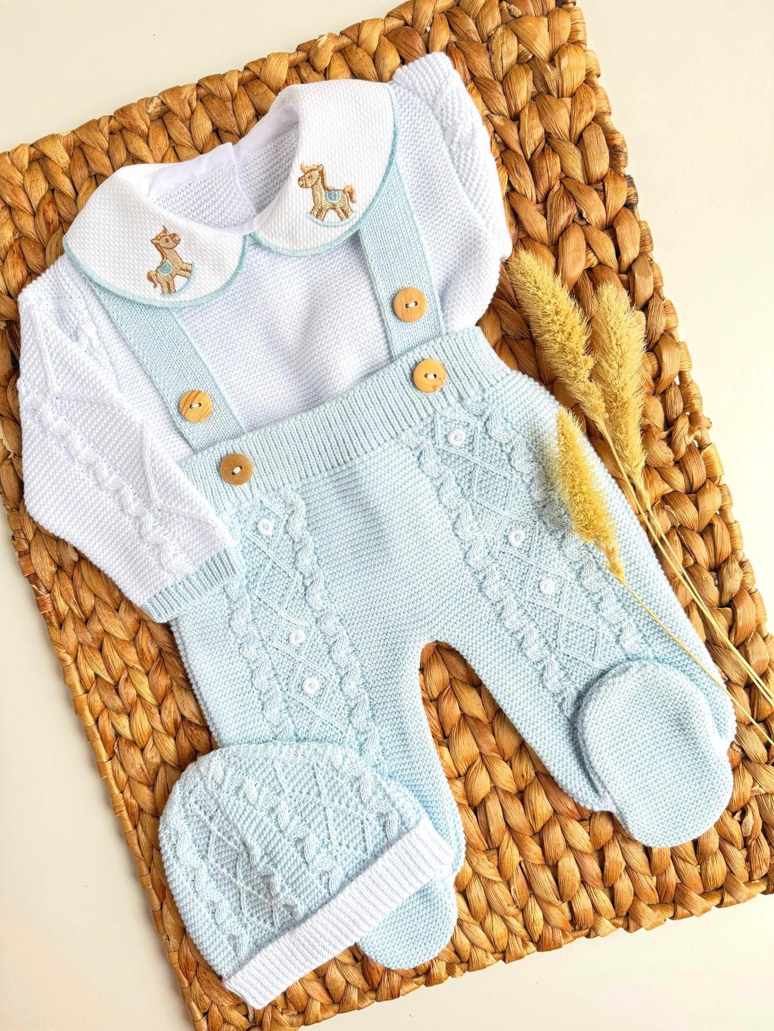 Going Home Newborn Boy First Outfit Spanish Newborn Knitted - Primera ...
