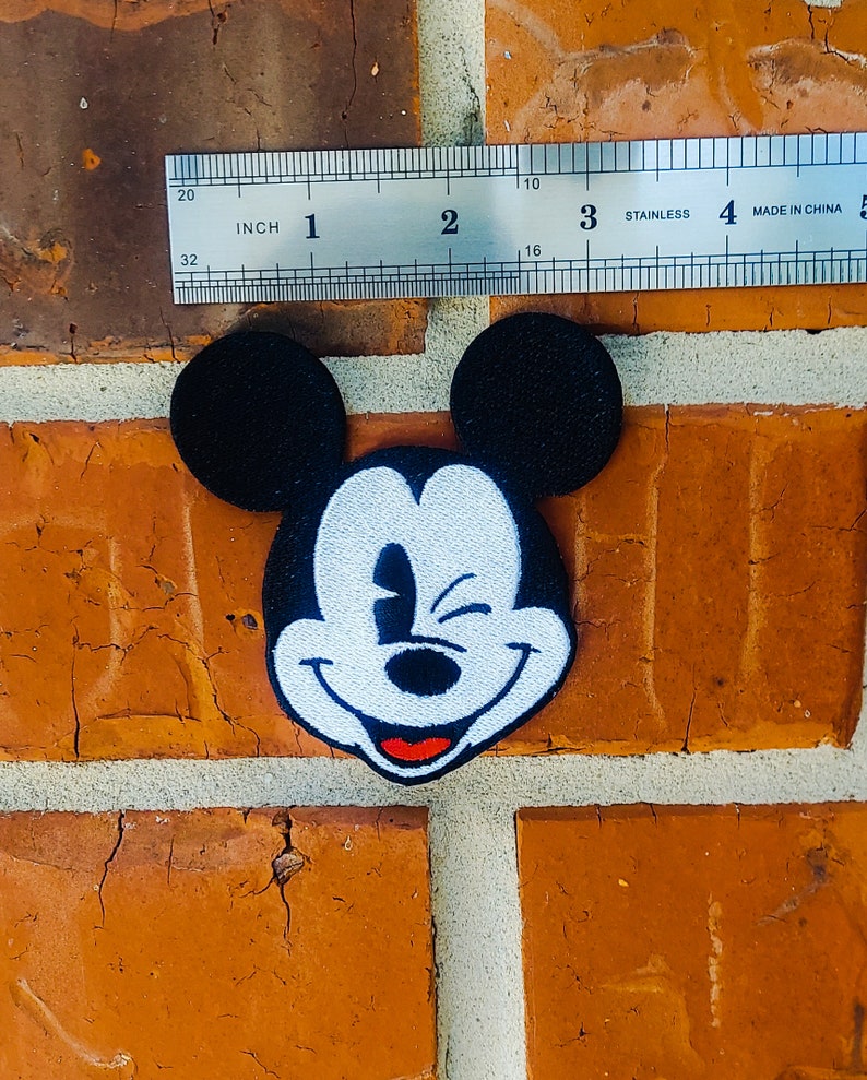 Mickey Mouse Winking 3.73 X 3.5 Disneyland Disney - Etsy