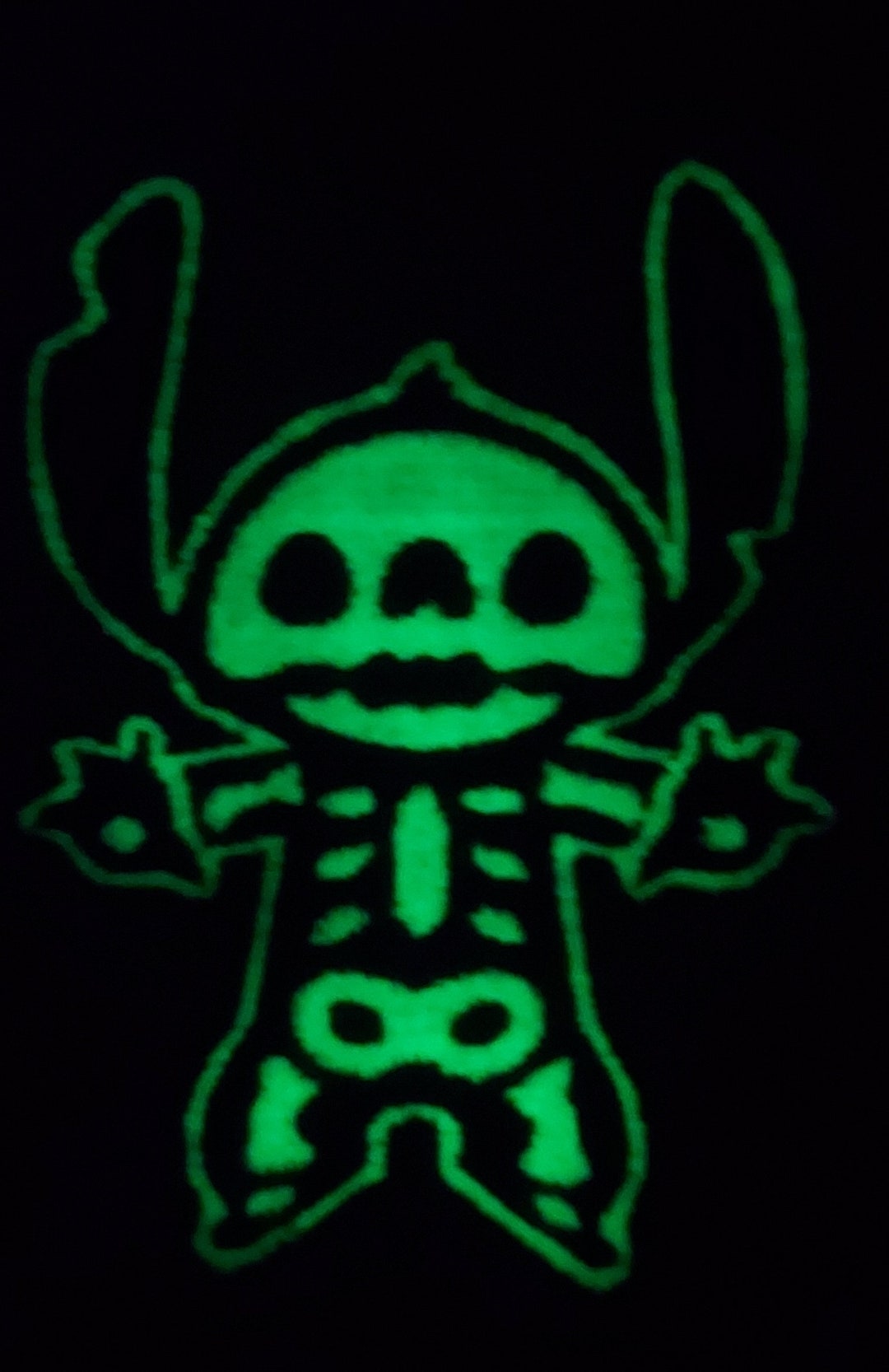 Stitch Skeleton Glow in the Dark 2.81 X 3.82 Lilo - Etsy