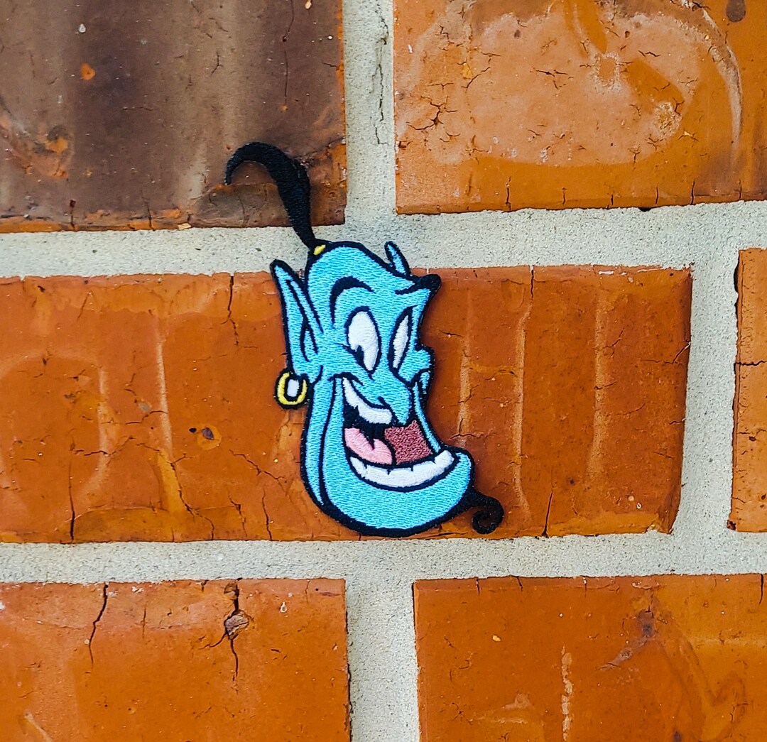 Genie 3.06" X 3.69" Aladdin Disneyland Disney Parks Resorts Iron on ...