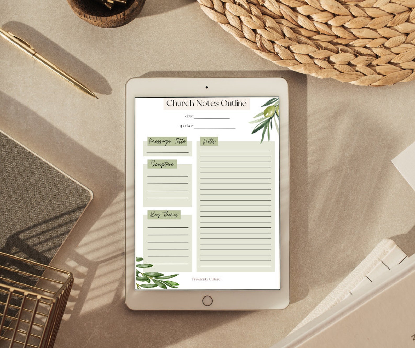 Church Notes Digital Download | Sermon Outline - Etsy