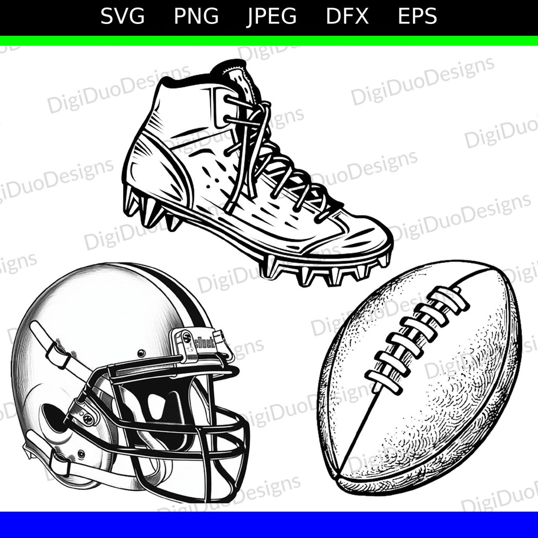 Football SVG Pack, Football SVG, Digital Art, Al Generated, Cricut ...
