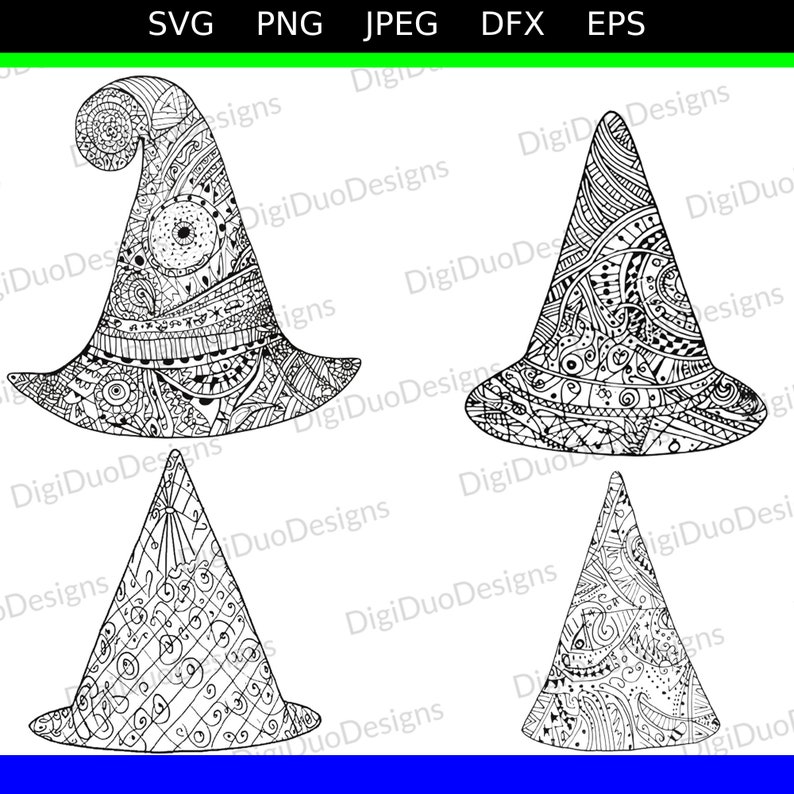 Wizard Hat SVG Pack Fantasy SVG Digital Art Al Generated - Etsy
