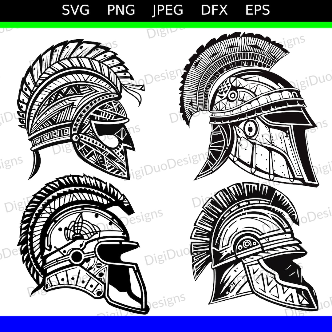 Gladiator Helmet SVG Pack, Medieval SVG, Digital Art, Al Generated ...