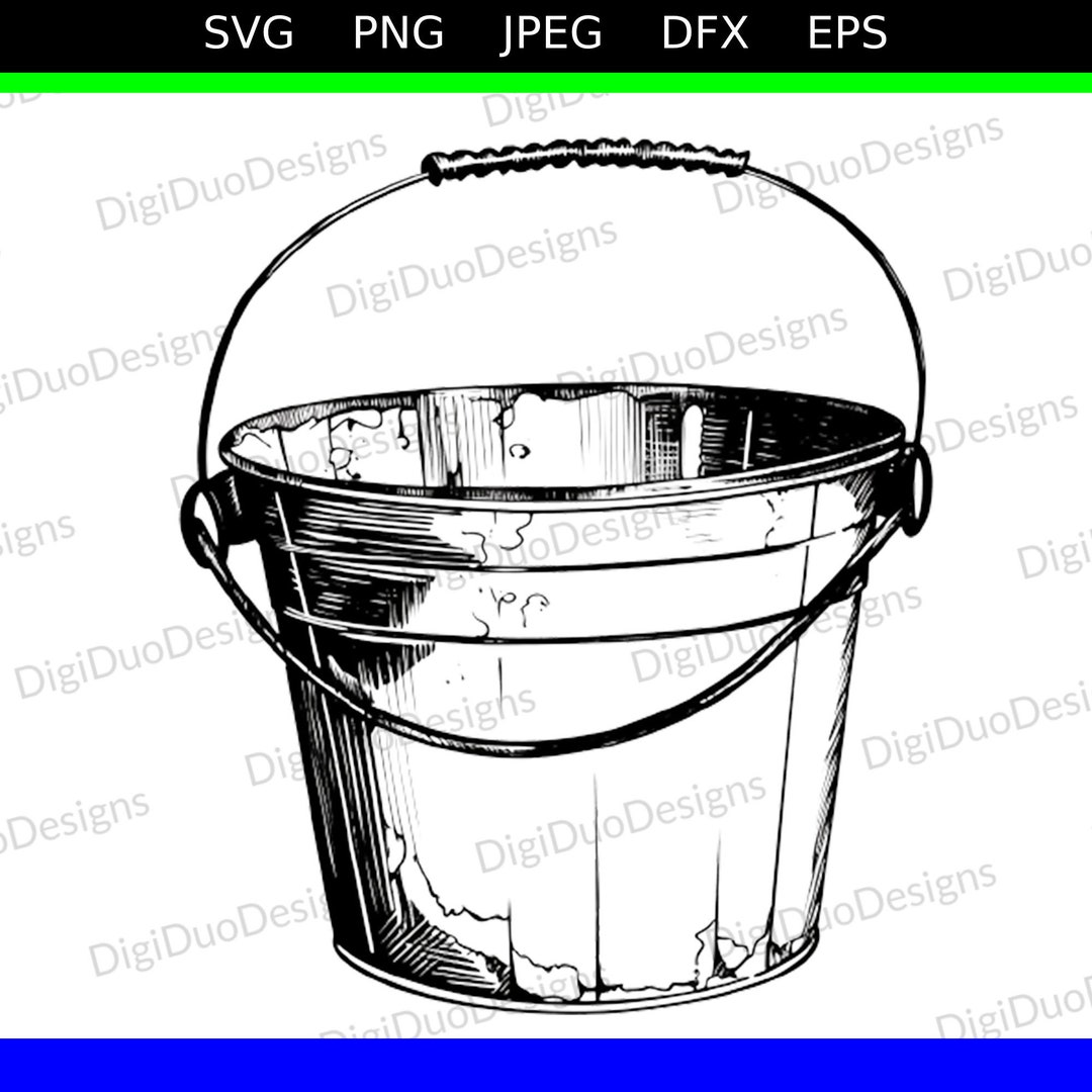 Bucket SVG, Bucket Digital Design, Digital Art, Al Generated, Cricut ...