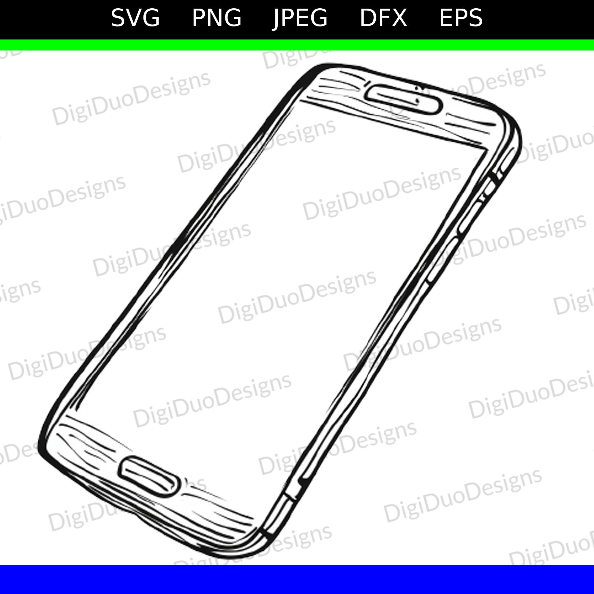 Cell Phone SVG, Electronic Devices SVG, Digital Art, Al Generated ...