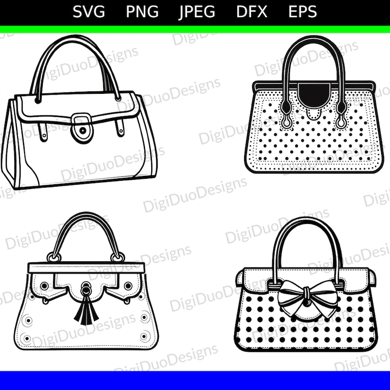 Purse SVG, Fashion SVG, Cosmetic SVG, Digital Art, Al Generated, Cricut ...