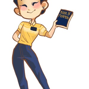 Cute Custom Sister Missionary Chibi STICKERS LDS Sister - Etsy