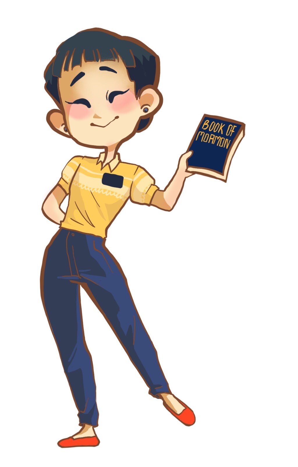 Cute Custom Sister Missionary Chibi STICKERS LDS Sister - Etsy