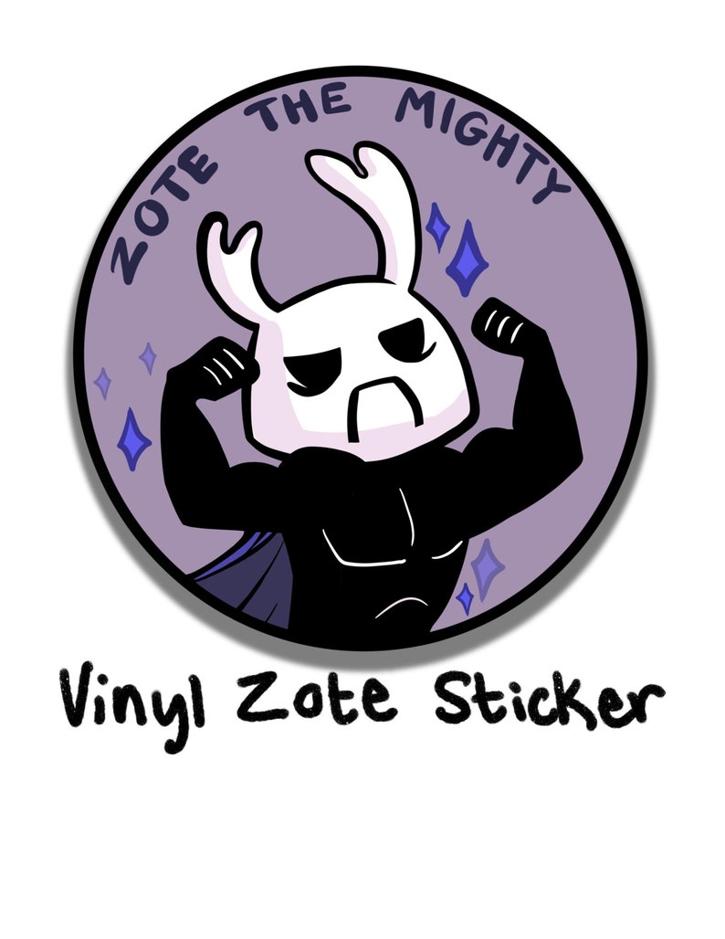 Hollowknight Sticker Zote Laptop Decal Gamer Gift for Geek Boyfriend ...