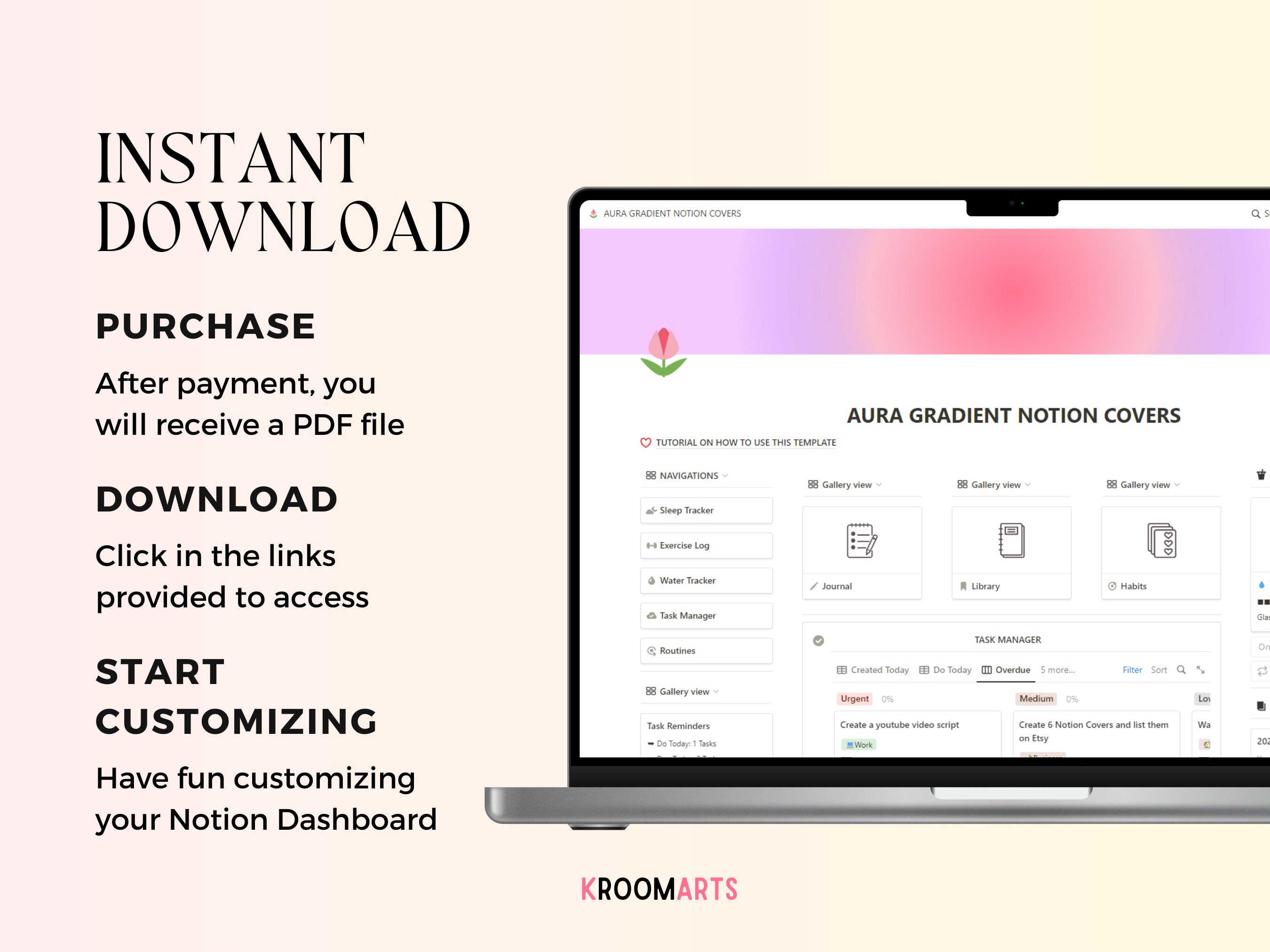 Notion Covers Pack, Aura Gradient Notion Covers, Editable Notion Covers ...