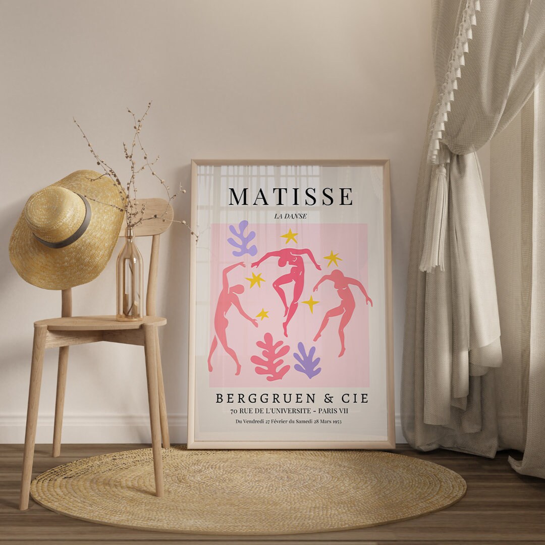 Mattise Print, the Dance by Henry Matisse Poster, Pastel Pink Poster ...