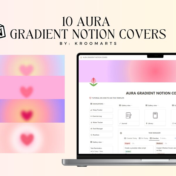 Notion Covers Canva - Etsy Ireland