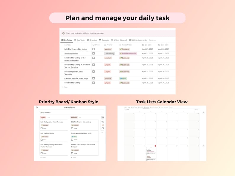 2023 Updated Notion Habit Tracker With Buttons and Graphs, With Book Organizer/tracker, Sleep ...
