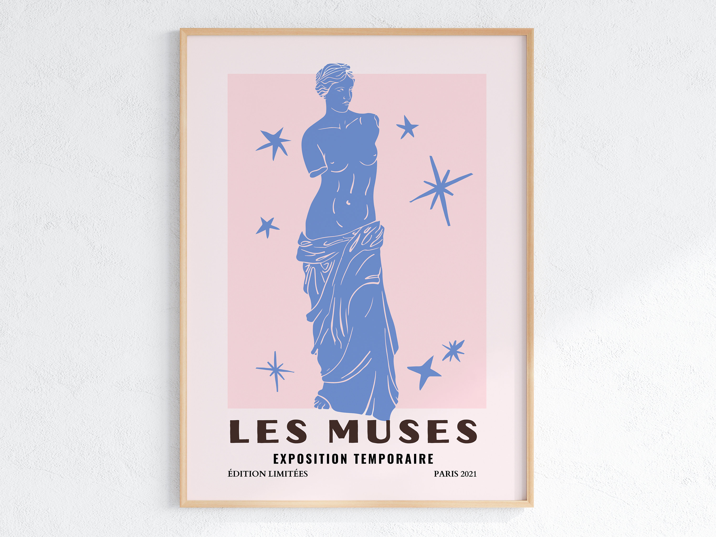 Les Muses Print, Goddess Statue Poster, Greek Muse Art Print, INSTANT ...