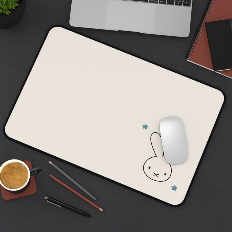 Blue Rabbit Desk Mat - Etsy