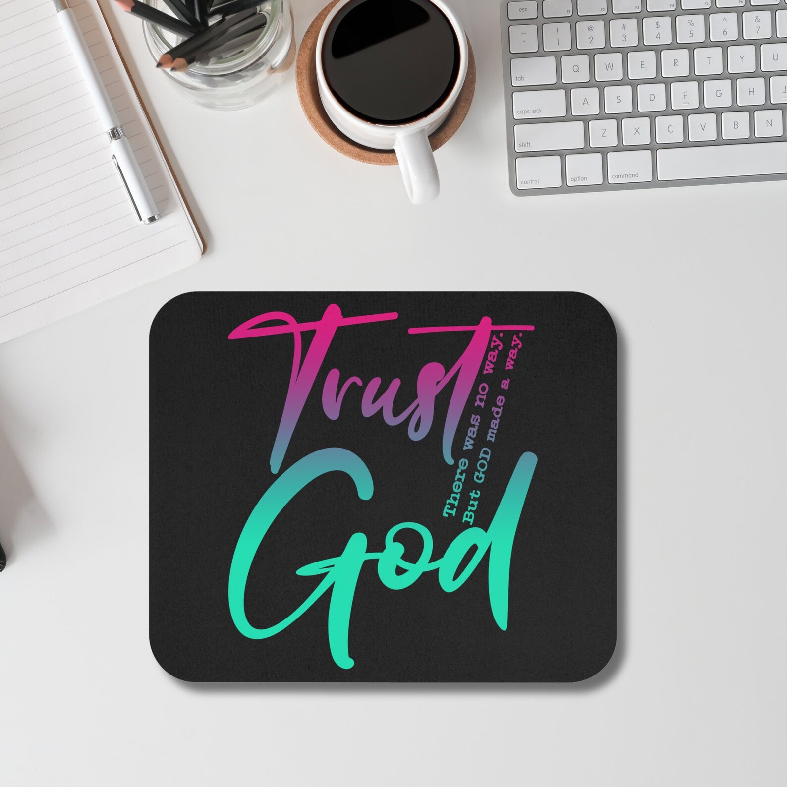 Trust God Mouse Pad, Christian Mousepad, Christian Gift, Student ...