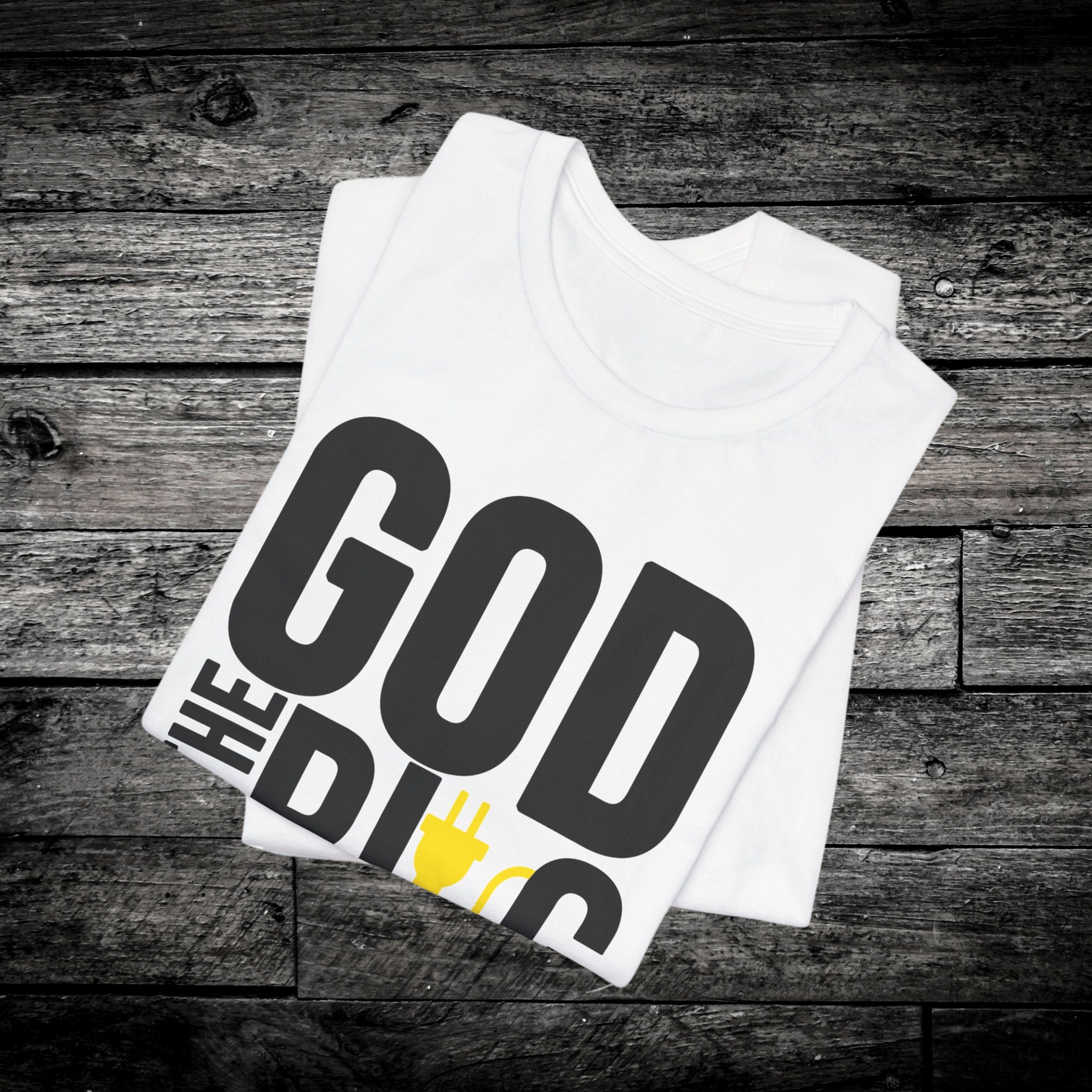 God is the Plug Unisex Short Sleeve Tee, but God T-shirt, Christian T ...