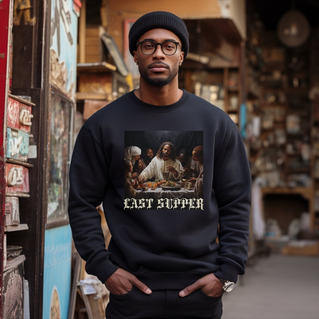 Black Jesus Last Supper Unisex Heavy Blend™ Crewneck Sweatshirt ...