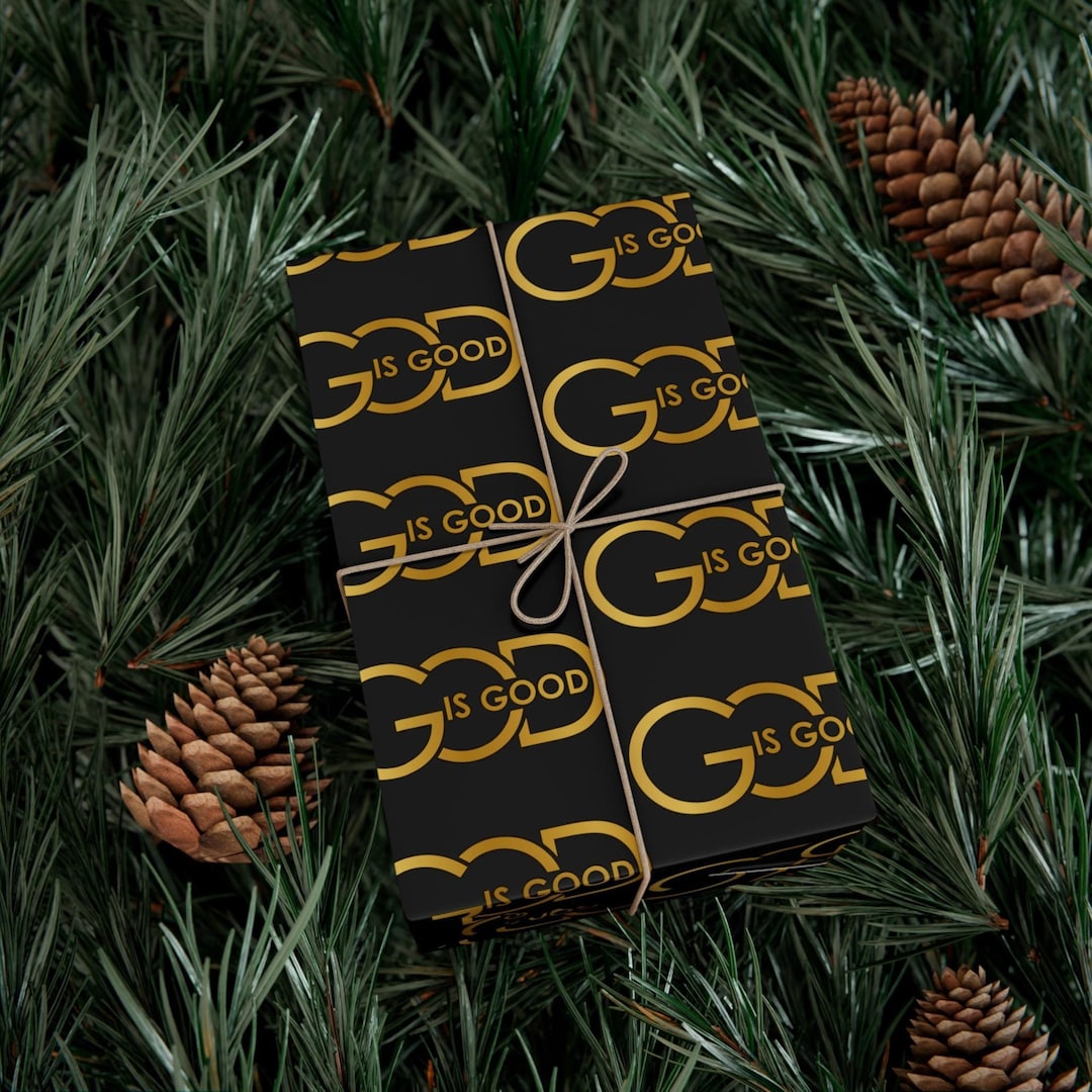 God is Good Gold Gift Wrap, Christian Gift-wrapping Paper - Etsy