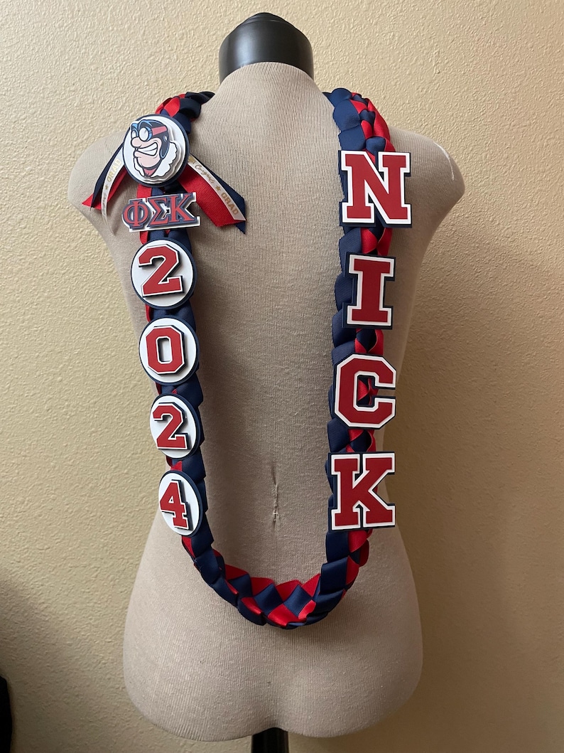 Graduation Lei/ Custom Lei/ High School College Graduation Gift ...