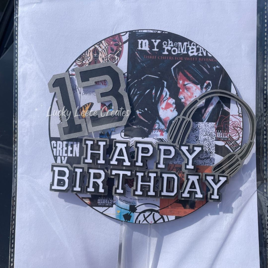 Emo Cake Topper/ Teenager Cake Topper/ My Chemical Romance Cake Topper ...